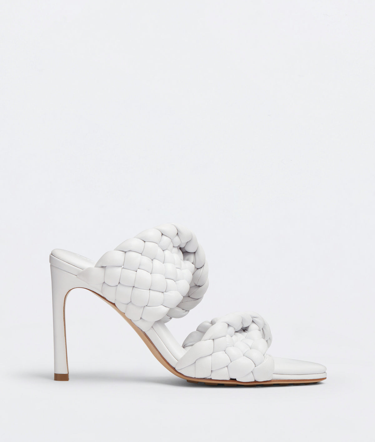 Bottega Veneta BV Curve Sandals in Optic White — LSC INC