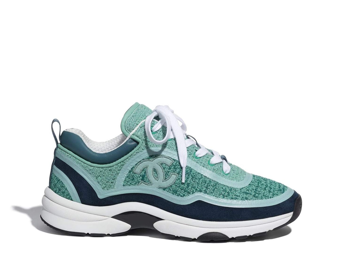 Chanel Tweed and Suede Calfskin Trainers — LSC INC
