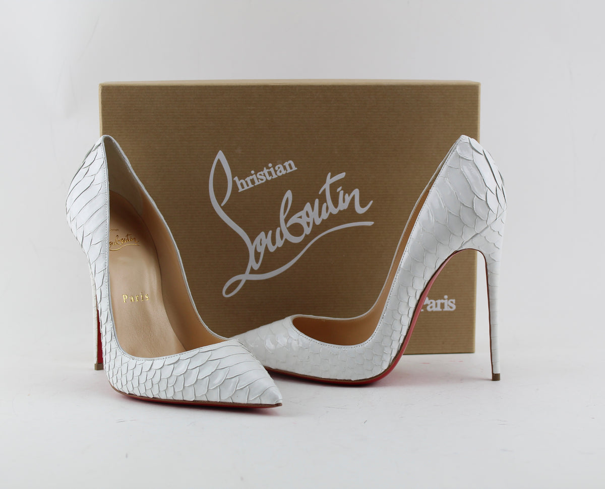 CHRISTIAN LOUBOUTIN SO KATE PYTHON SIZE 38 | LuxurySnob Genuine Pre ...