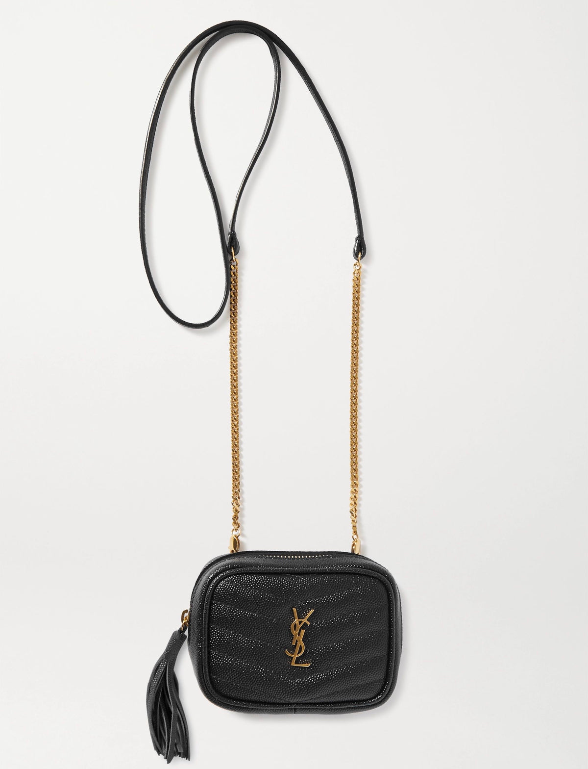 Saint Laurent Baby Lou Quilted Textured Shoulder bag — LSC INC