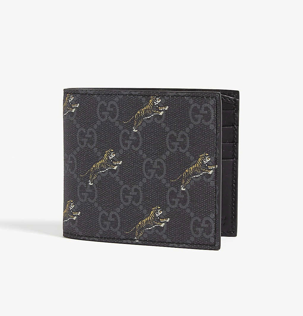 GUCCI GG SUPREME TIGERS CANVAS BIFOLD WALLET — LSC INC