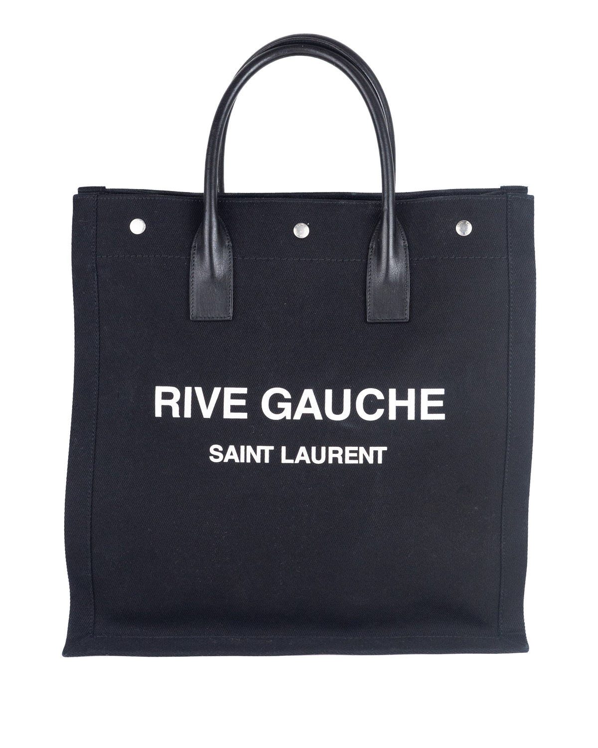 Saint Laurent Black Rive Gauche Shopping Tote — LSC INC