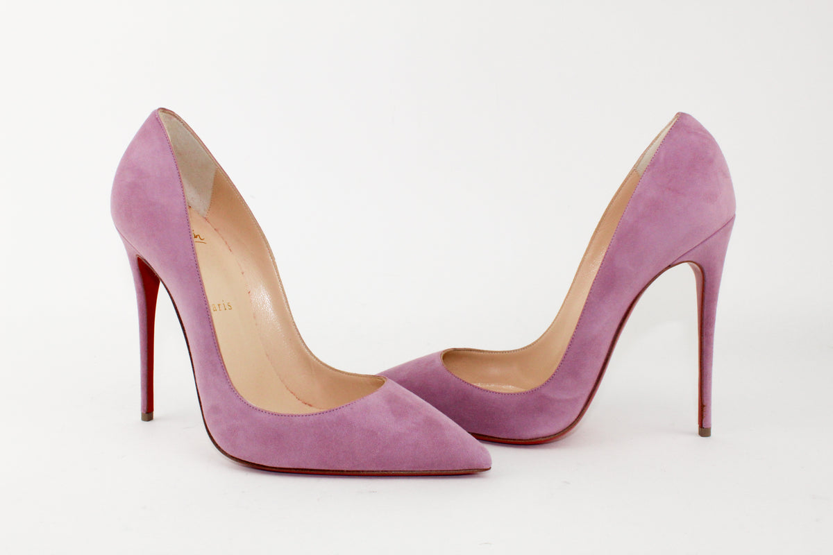 CHRISTIAN LOUBOUTIN SO KATE SUEDE ROSETTE — LSC INC